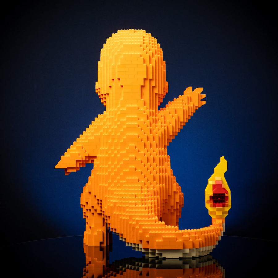 Fire Lizard Pocket Monster Sculpture | Build it Yourself with LEGO ...