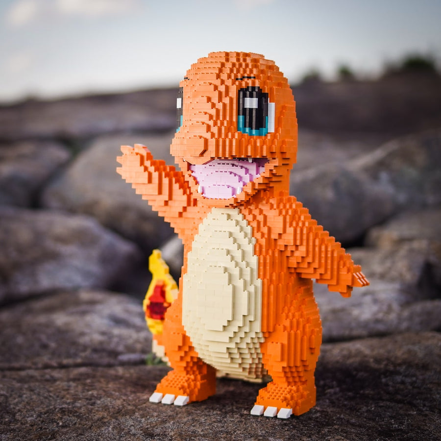 Fire Lizard Pocket Monster Sculpture | Build it Yourself with LEGO ...