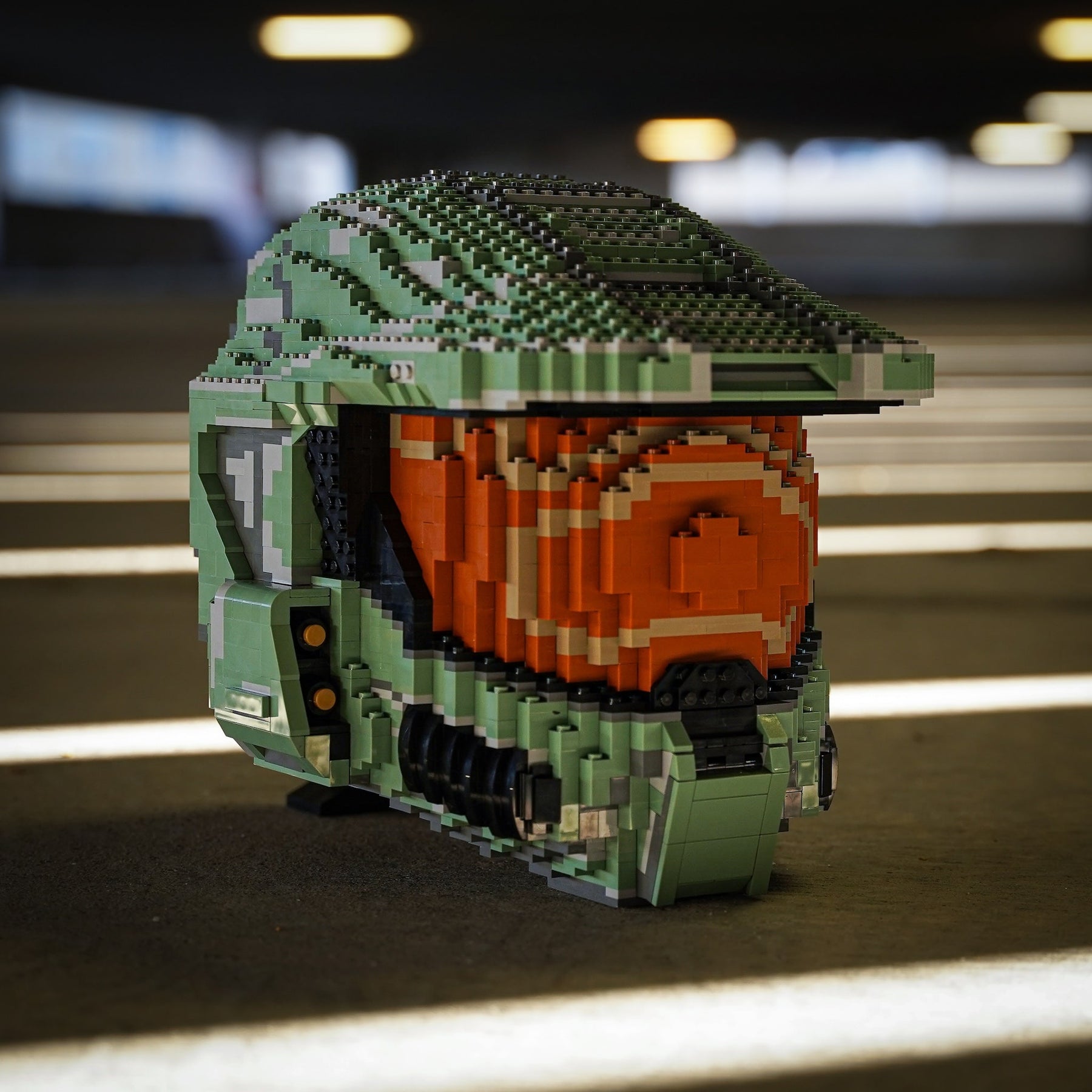 Spartan 117 Helmet Life-Sized Replica | Build it Yourself with LEGO ...
