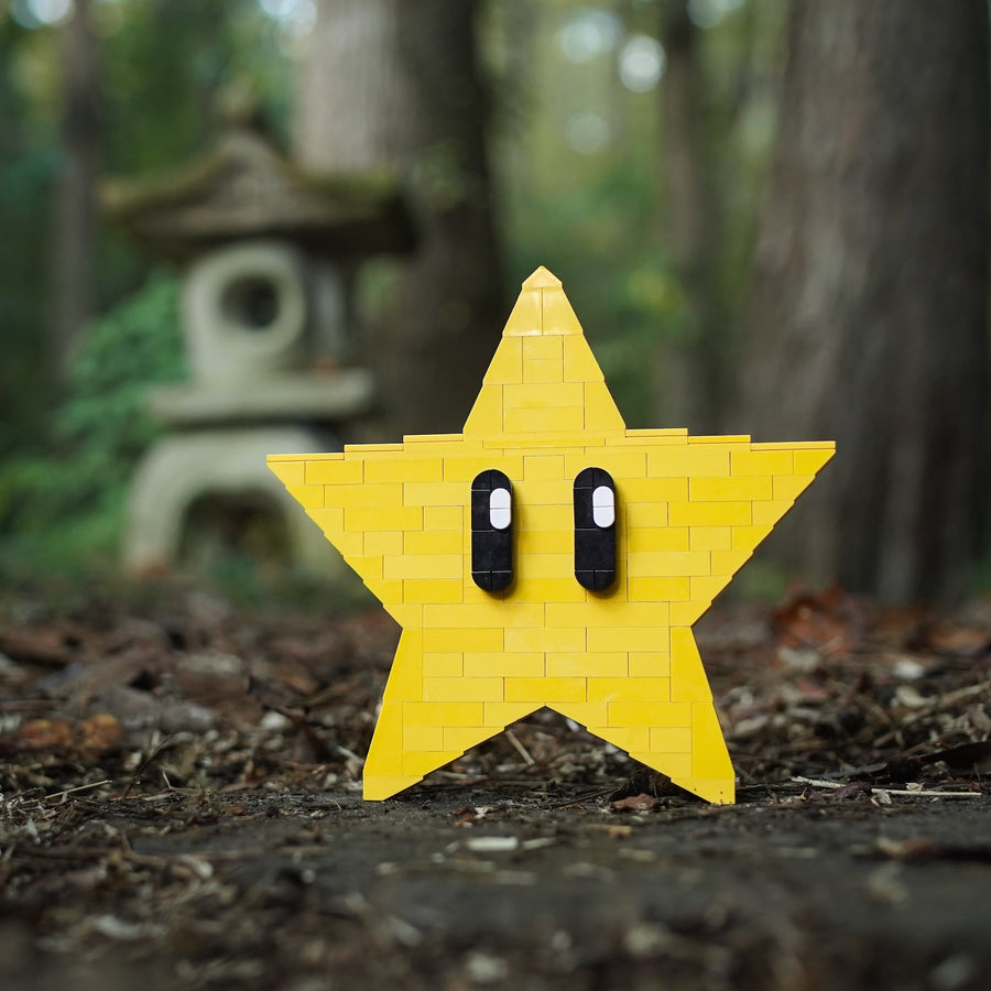 Yellow Star Life-Sized Sculpture | Build it Yourself with LEGO®