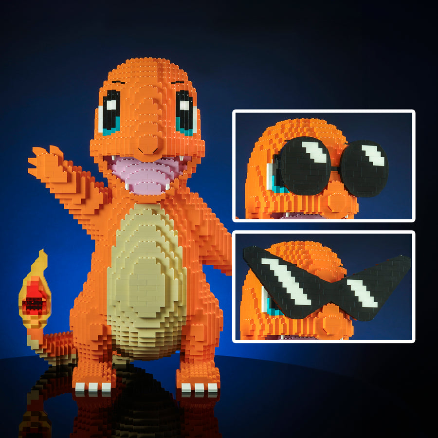 Fire Lizard Pocket Monster Sculpture | Build it Yourself with LEGO®