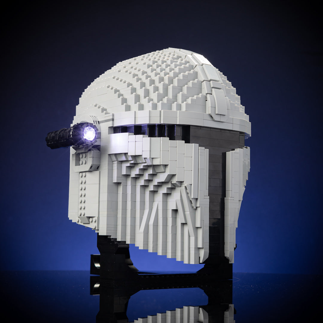 Mando's Helmet Life-Sized Replica | Build it Yourself in LEGO ...