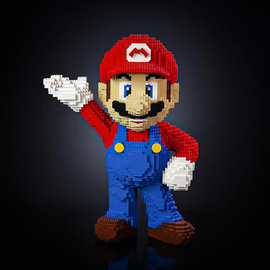 Italian Plumber Life-Sized Sculpture | Build it Yourself with LEGO ...