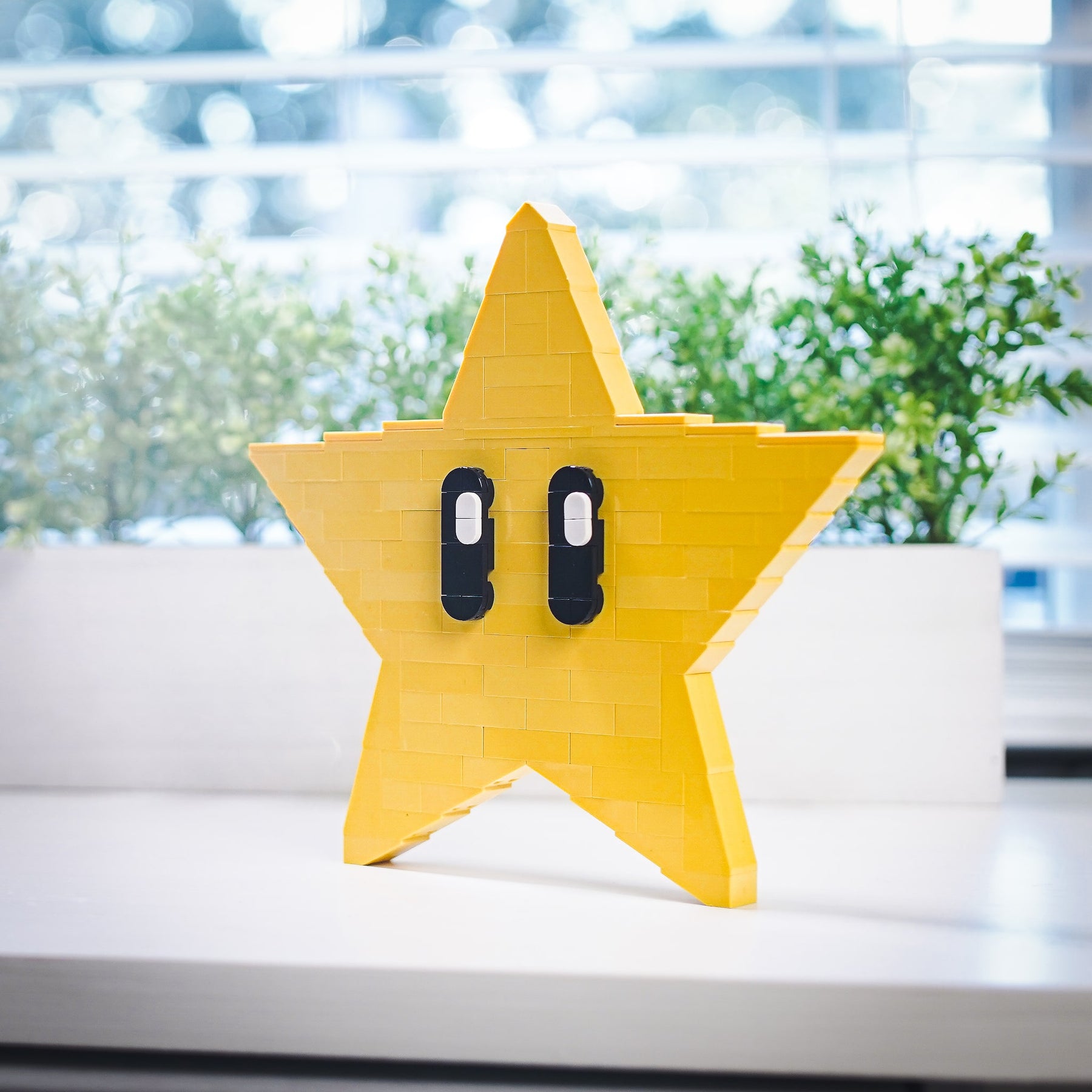 Yellow Star Life-Sized Sculpture | Build it Yourself with LEGO®